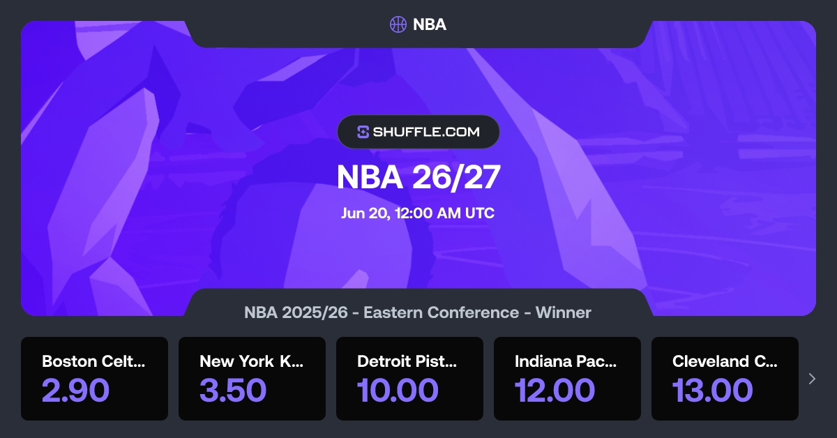 Bet NBA 26/27 | Shuffle - VIP Crypto Casino