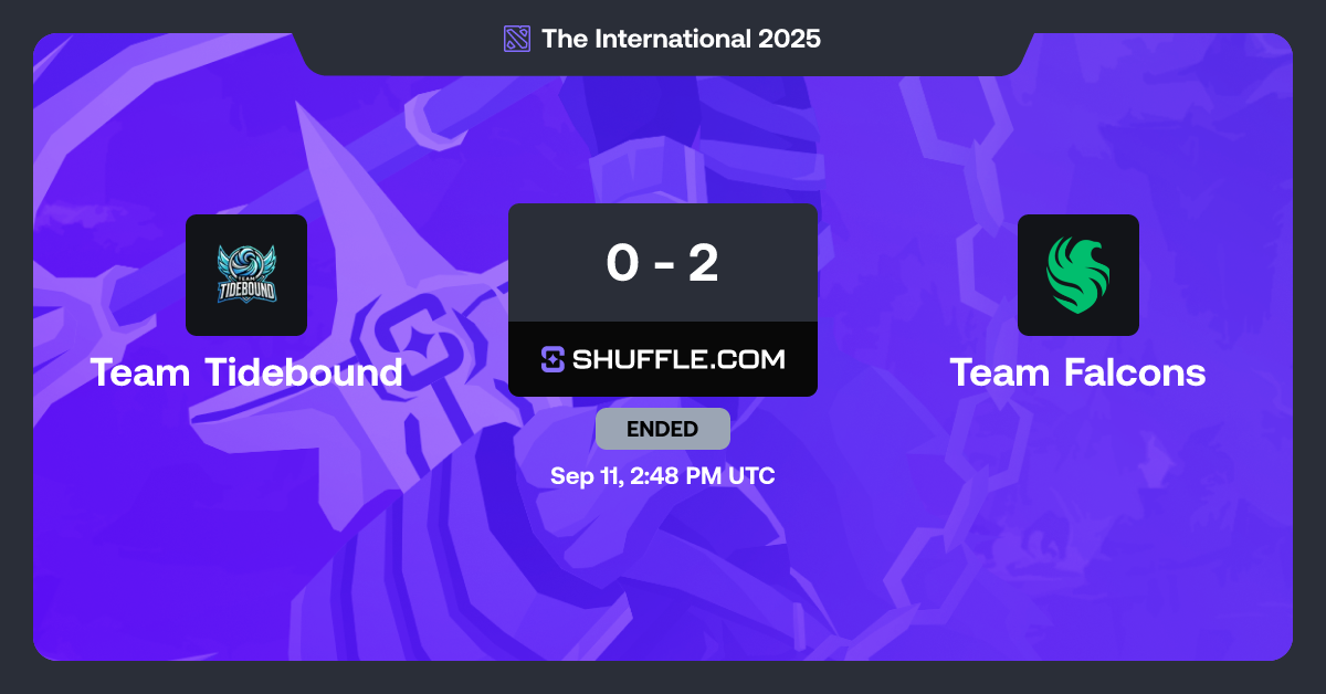 Bet Team Tidebound vs Team Falcons | Shuffle - VIP Crypto Casino