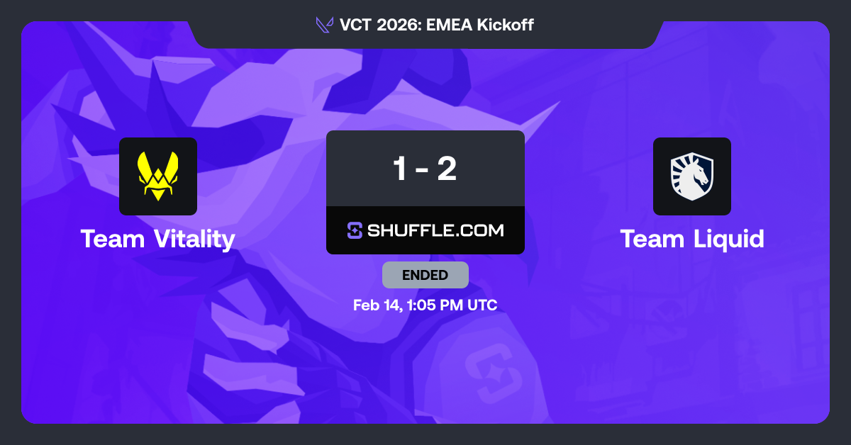Bet Team Vitality vs Team Liquid | Shuffle - VIP Crypto Casino