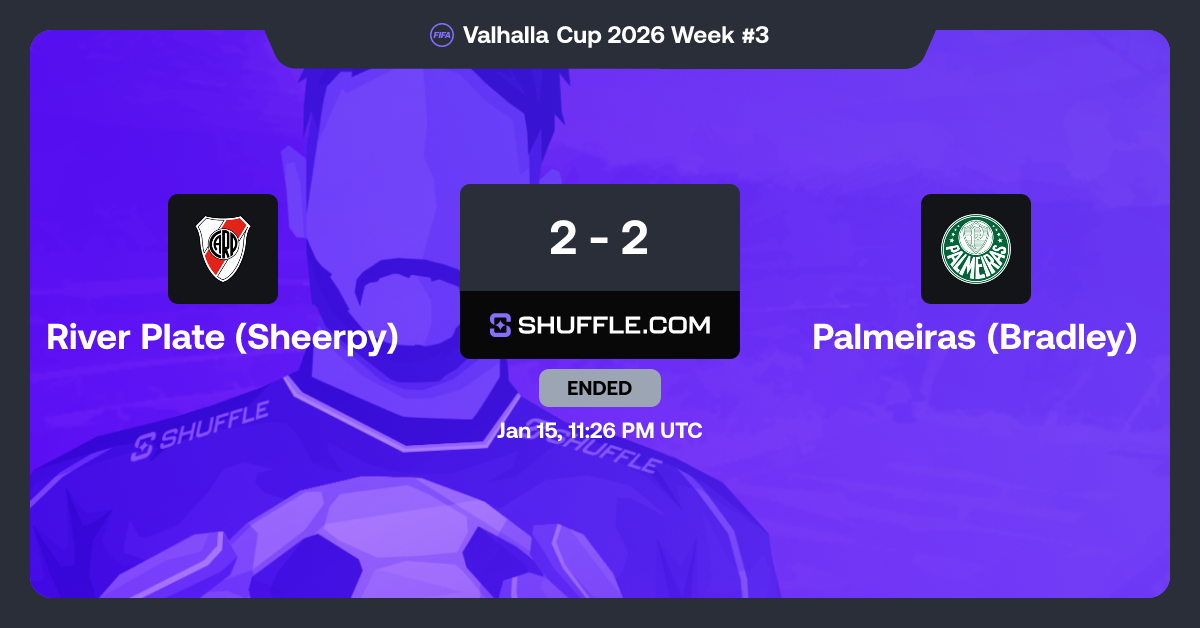 Bet River Plate (Sheerpy) vs Palmeiras (Bradley) | Shuffle - VIP Crypto ...
