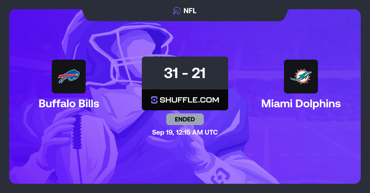 Bet Buffalo Bills vs Miami Dolphins | Shuffle - VIP Crypto Casino