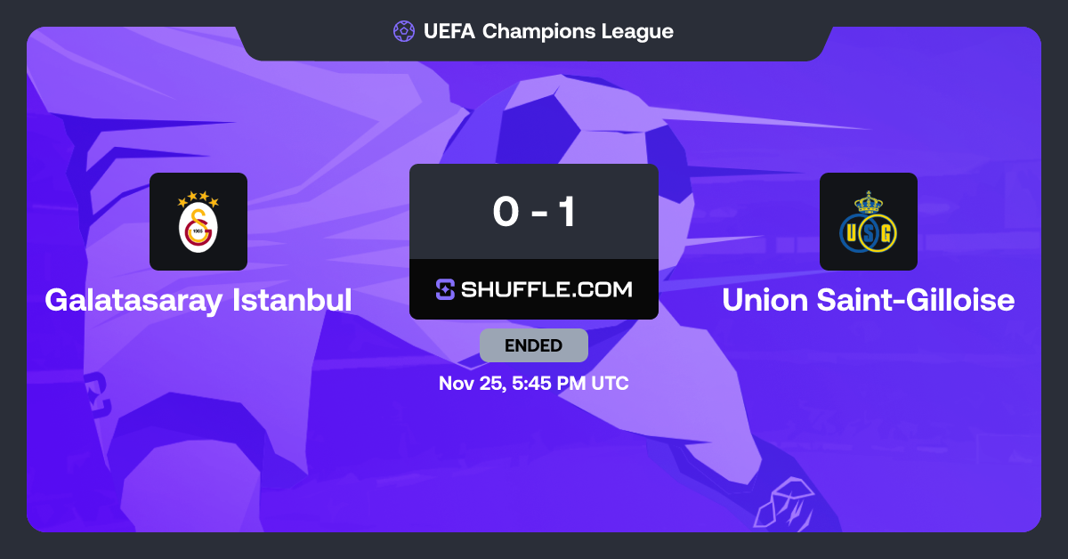 Bet Galatasaray Istanbul vs Union Saint-Gilloise | Shuffle - VIP Crypto Casino