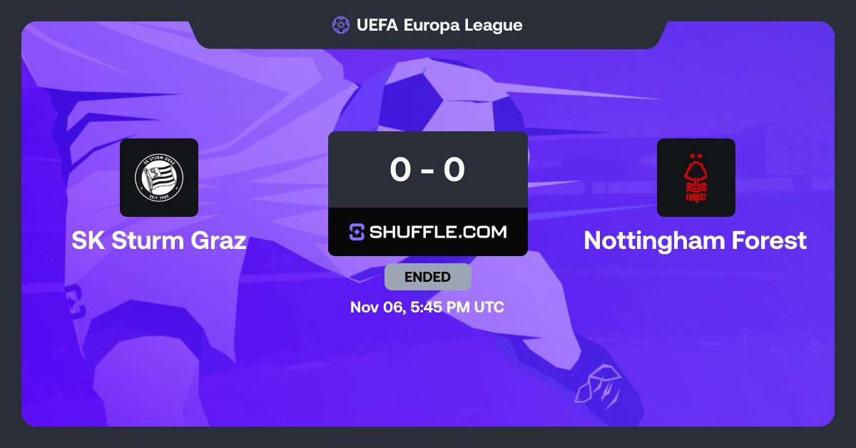 Bet SK Sturm Graz vs Nottingham Forest | Shuffle - VIP Crypto Casino