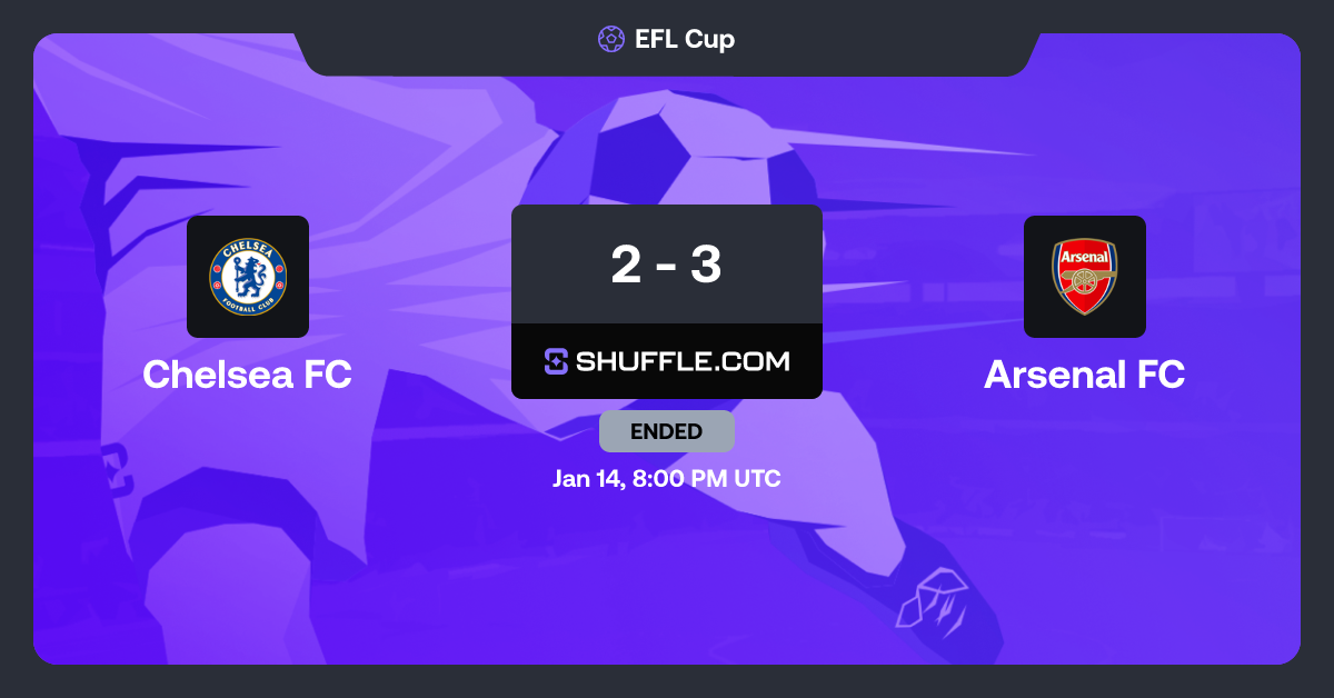 Bet Chelsea FC vs Arsenal FC | Shuffle - VIP Crypto Casino