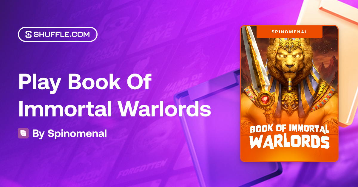 Juegue a Book Of Immortal Warlords de Spinomenal | Shuffle - Cripto ...